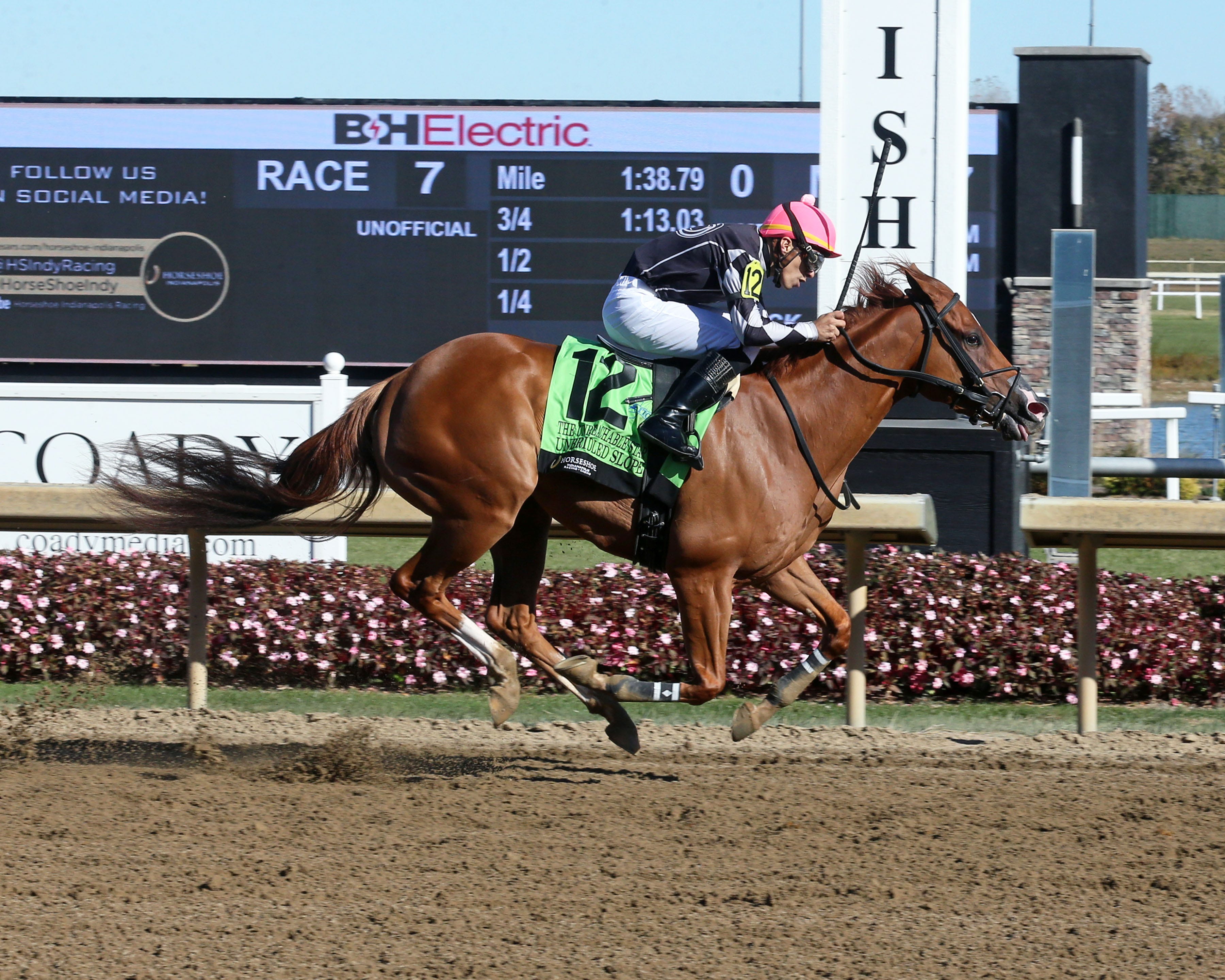 Unbridled Slope lands first stakes victory in Unreachable Star